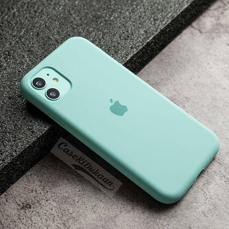 Buy Bluish Green Silicon Case For iPhone 11