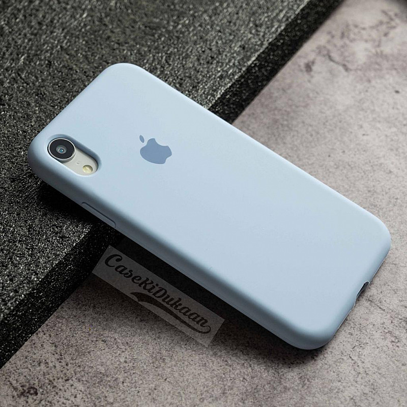 Buy Light Blue Silicon Case For iPhone XR